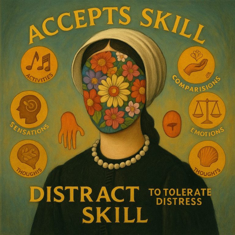 The ACCEPTS Skill in Dialectical Behavior Therapy DBT | Dialectical ...
